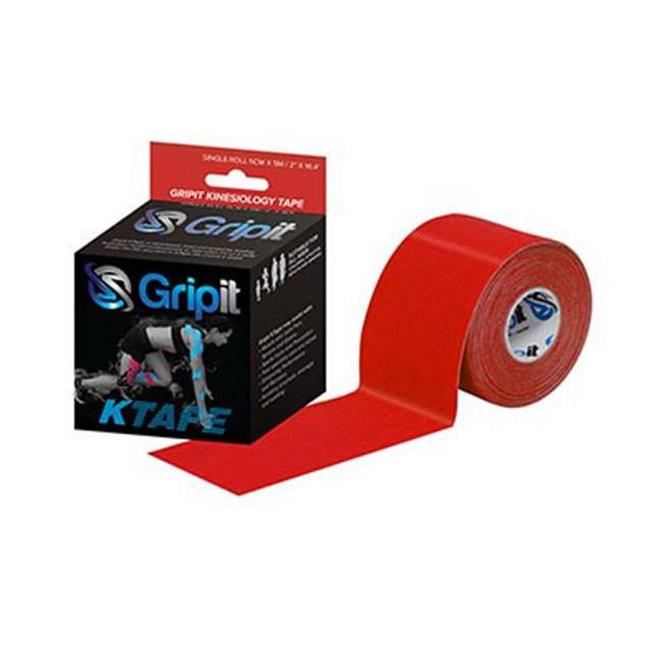 Gripit ORIGINAL KTAPE, 2" x 5.5 yds, Cool Blue with logo - Walmart.com