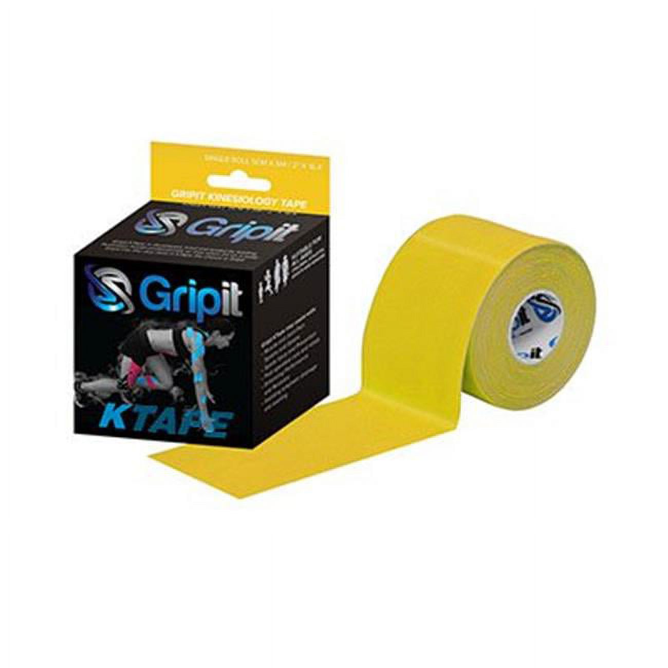 Gripit ORIGINAL KTAPE, 2" x 5.5 yds, Yellow - Walmart.com