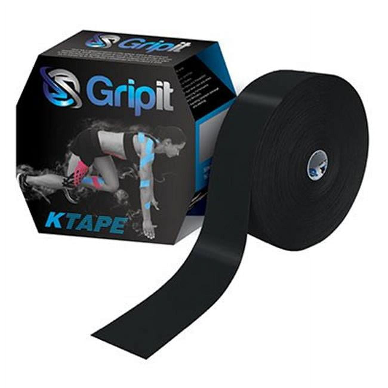 Gripit Original KTAPE Jumbo Roll, 2" x 34 yds, Black HSA/FSA Eligible ...