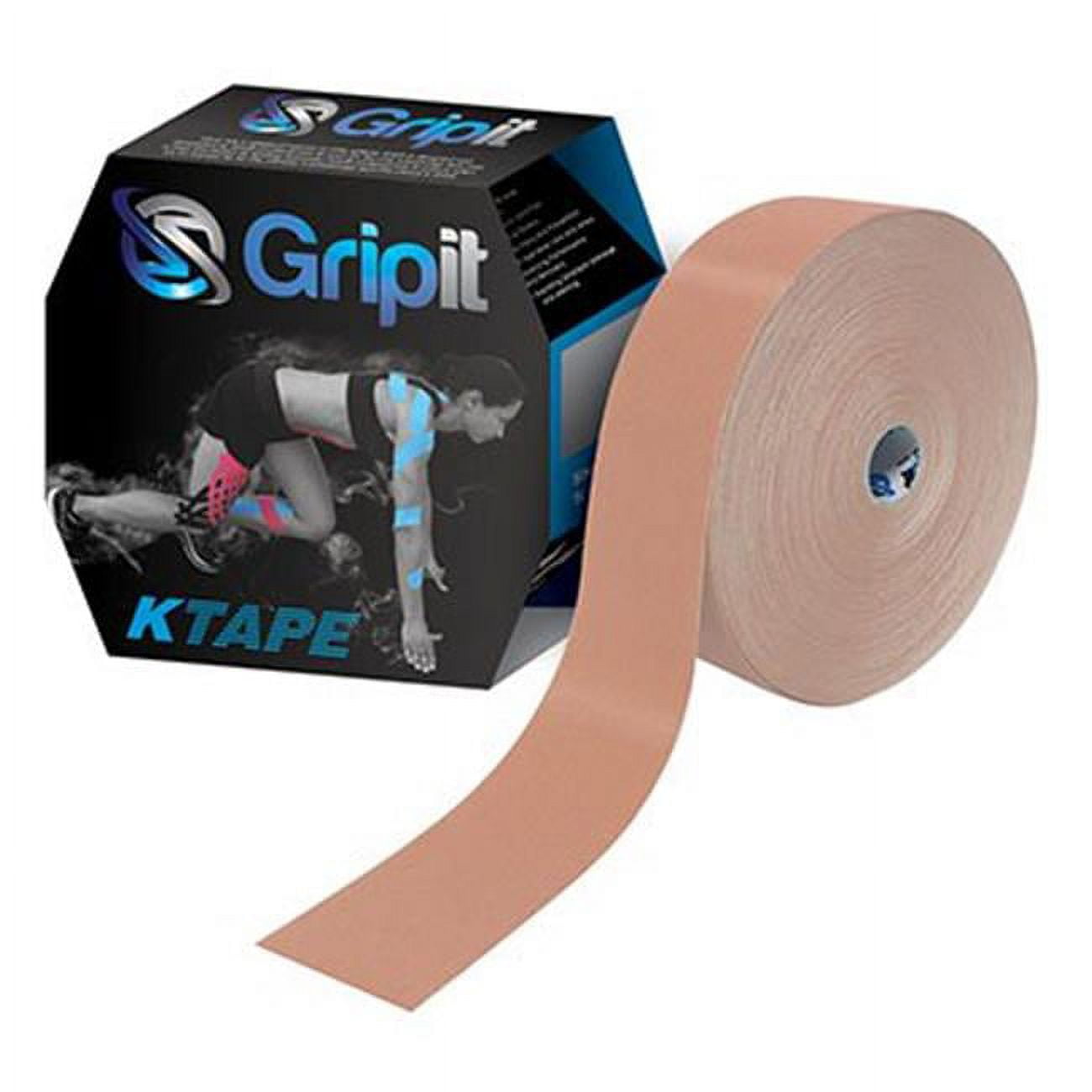 Gripit Original KTAPE Jumbo Roll, 2" x 34 yds, Tan HSA/FSA Eligible ...