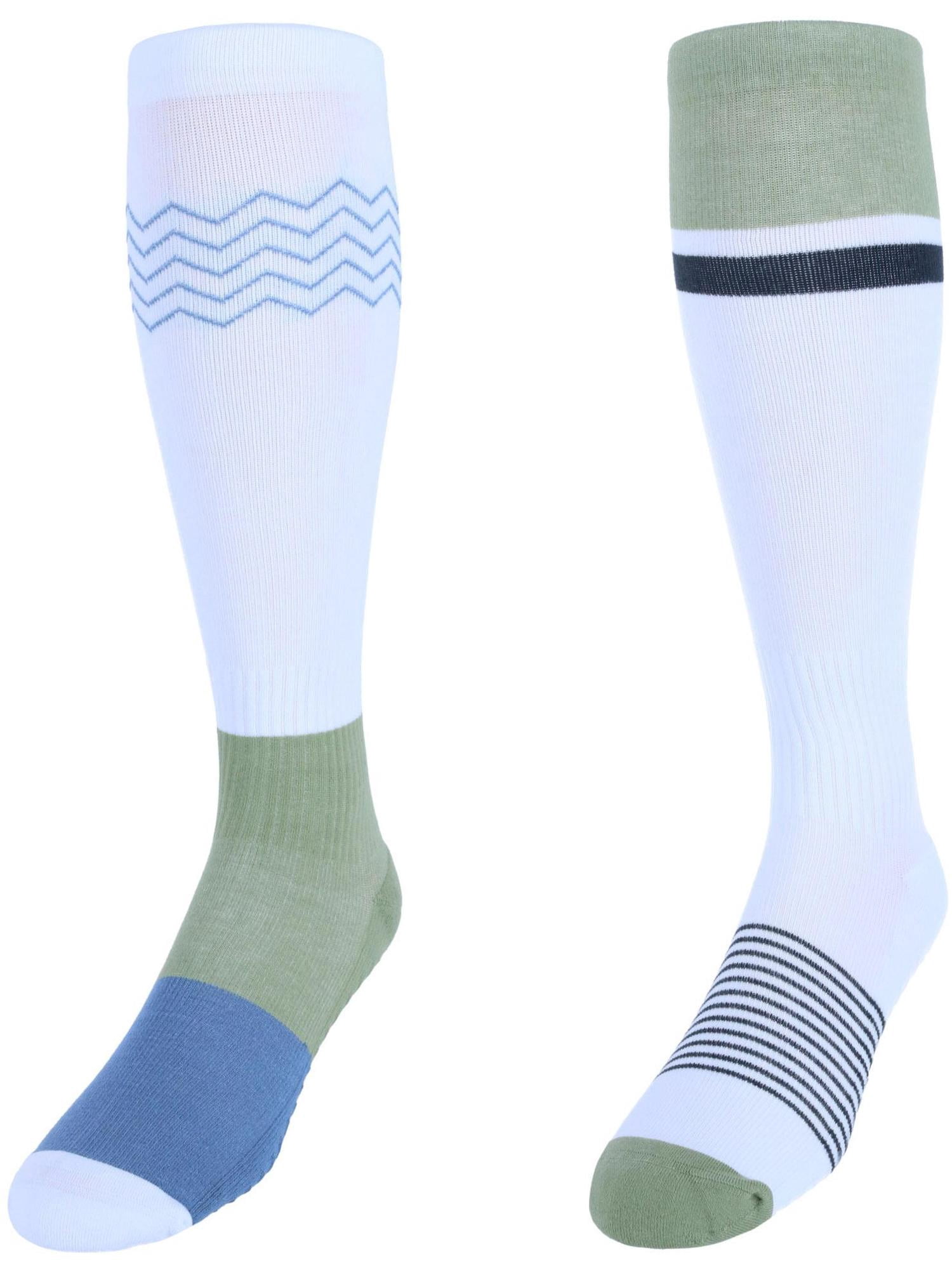 Gripjoy Extended Size Compression Socks with Grips (Pack of 2) (Men ...