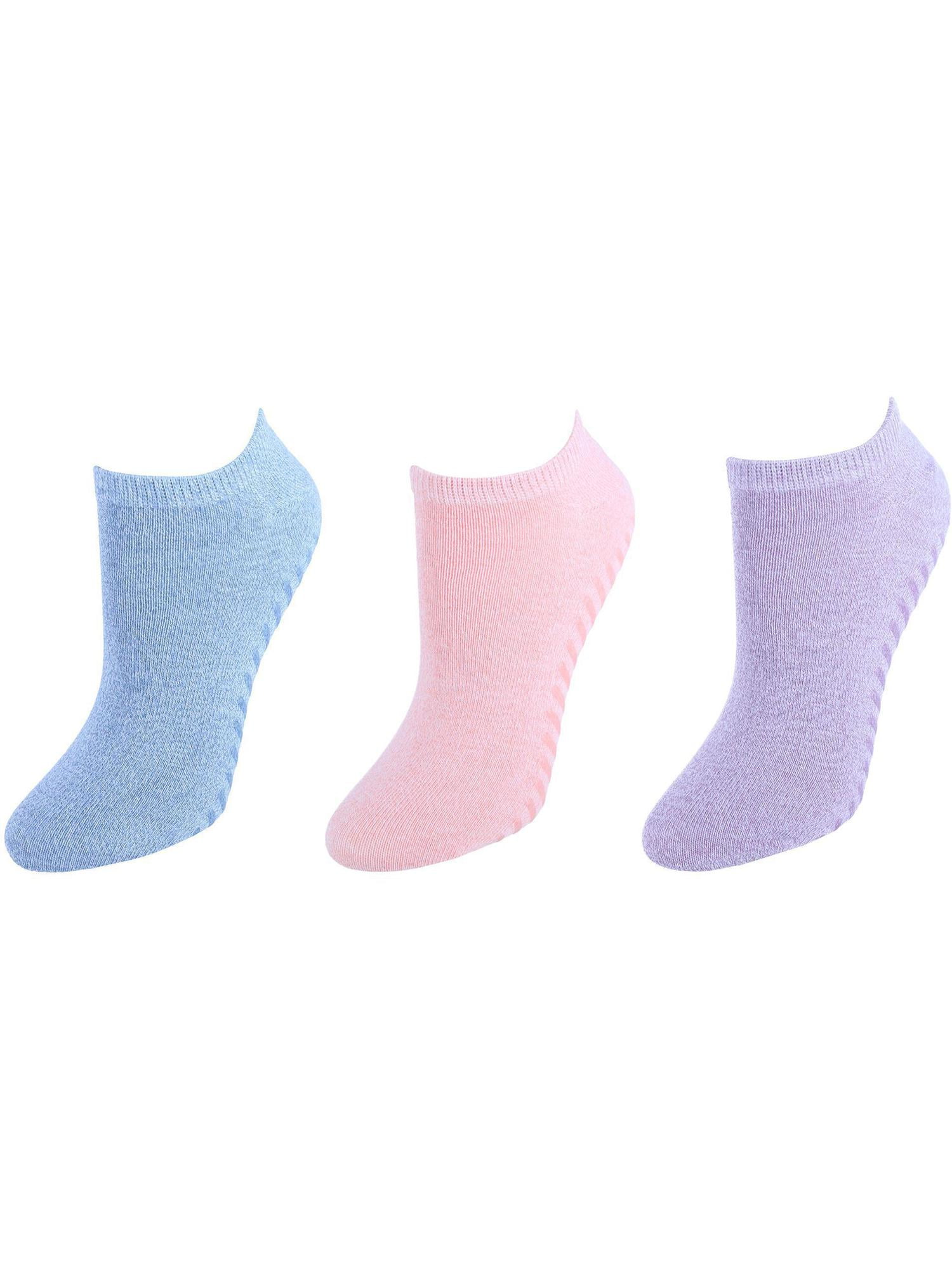 Gripjoy Women's Non-Slip Low Cut Socks with Grips (Pack of 3) - Walmart.com