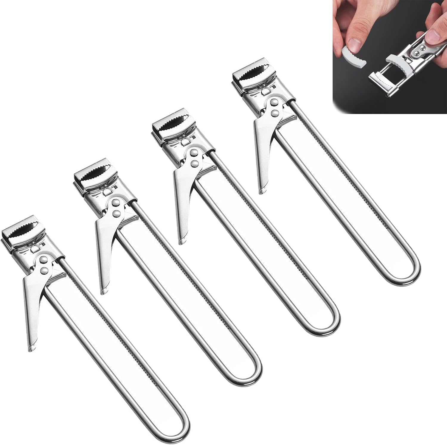 Gripper Tight Lid Opener, Adjustable Stainless Steel Telescopic Can ...