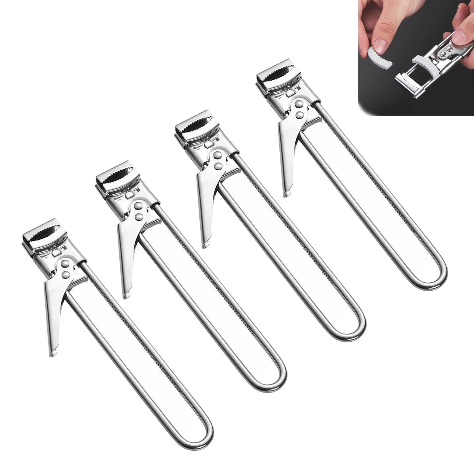 Gripper Tight Lid Opener, Adjustable Stainless Steel Telescopic Can ...
