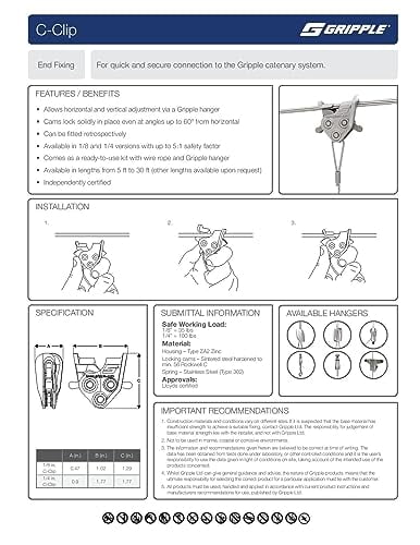 Gripple - C-Clip™ G-CLIP-04 (Pack of 10) - Walmart.com