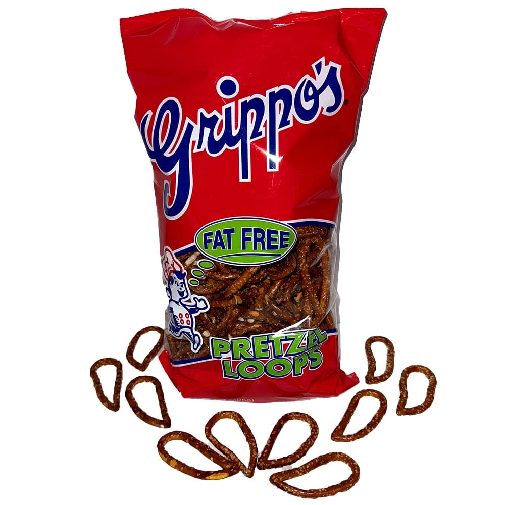 Grippo's Fat Free Pretzel Loops Salty Teardrop Pretzels, 15oz - Walmart.com
