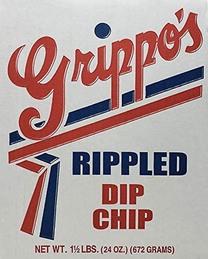 Grippo's Plain Rippled Potato Chips 1.5lb Box - Walmart.com