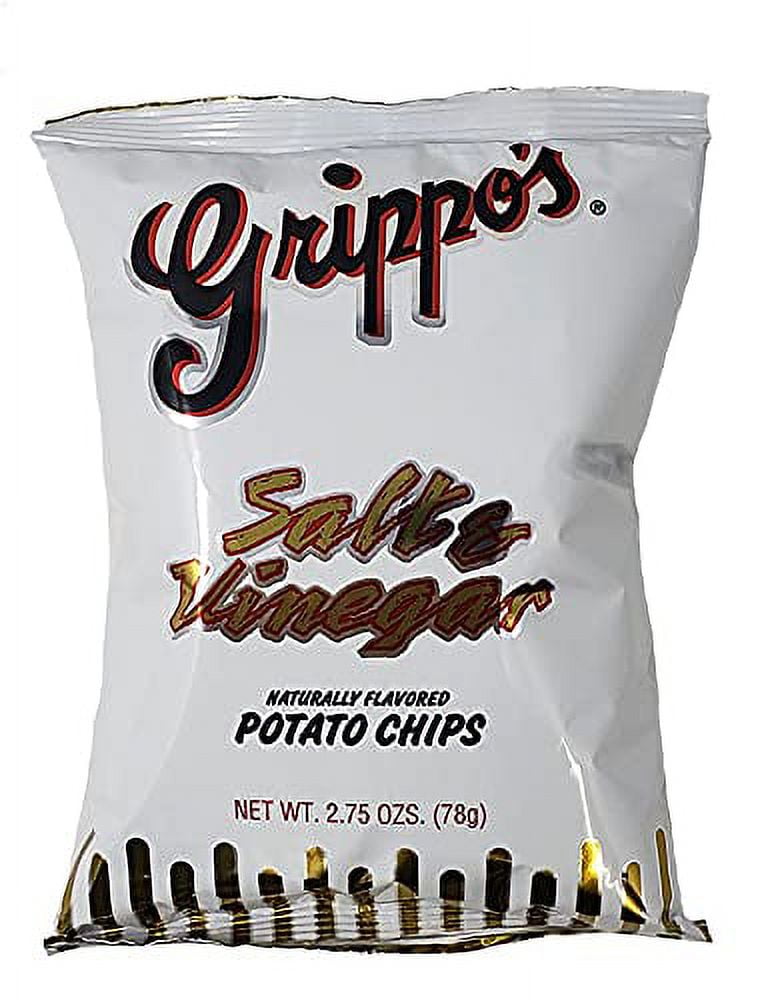 Grippo's Salt & Vinegar Potato Chips 2.75 oz. 24ct Box - Walmart.com