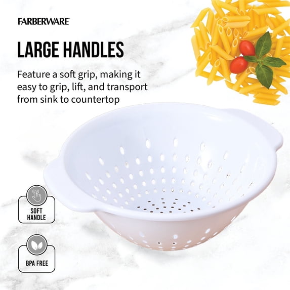 Pamqxs, Colander, 5-Quart, Red with Soft Grip Handles - Walmart.com