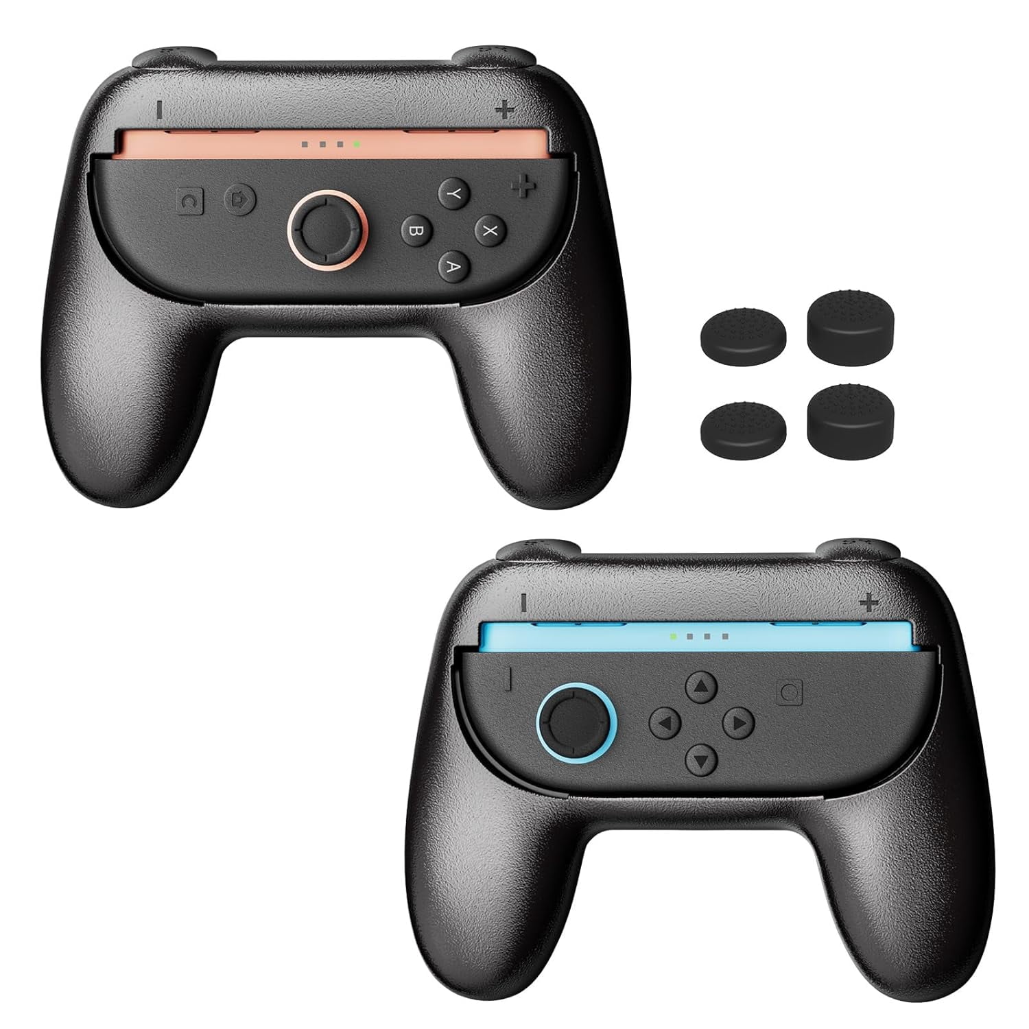 Grips Compatible with NS Switch 2 (2025) JoyCon, 2 Pack Ergonomic Anti ...