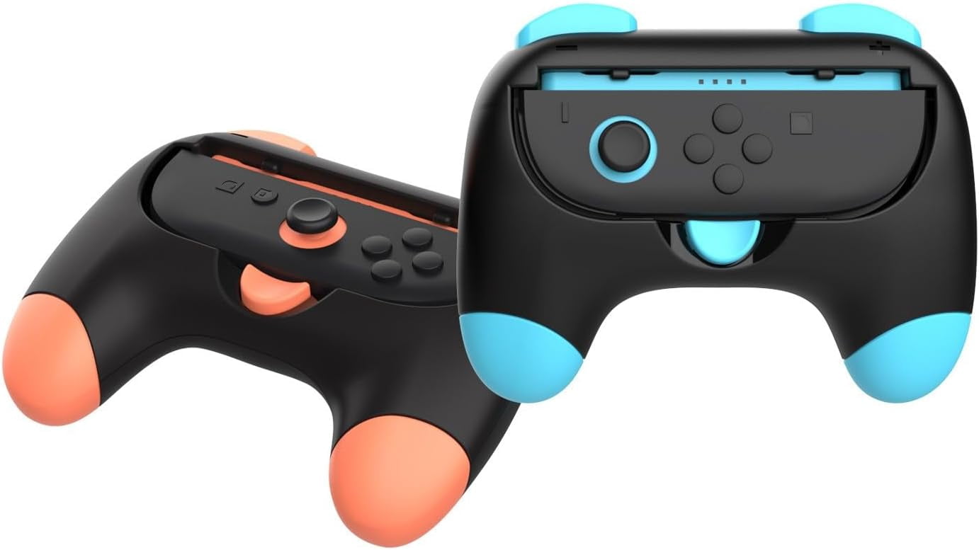 Grips for NS Switch 2 Joy-Con, One-Button Disassembly Design, Kit for ...