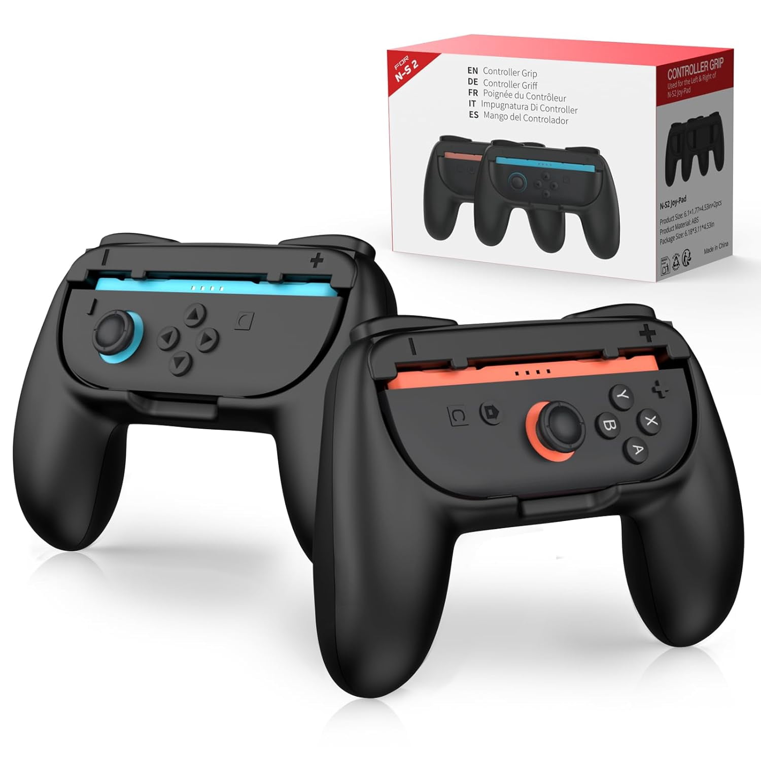 Grips for Switch 2 Joy-Con 2-Pack Ergonomic Joy-Con Grips for Switch 2 ...