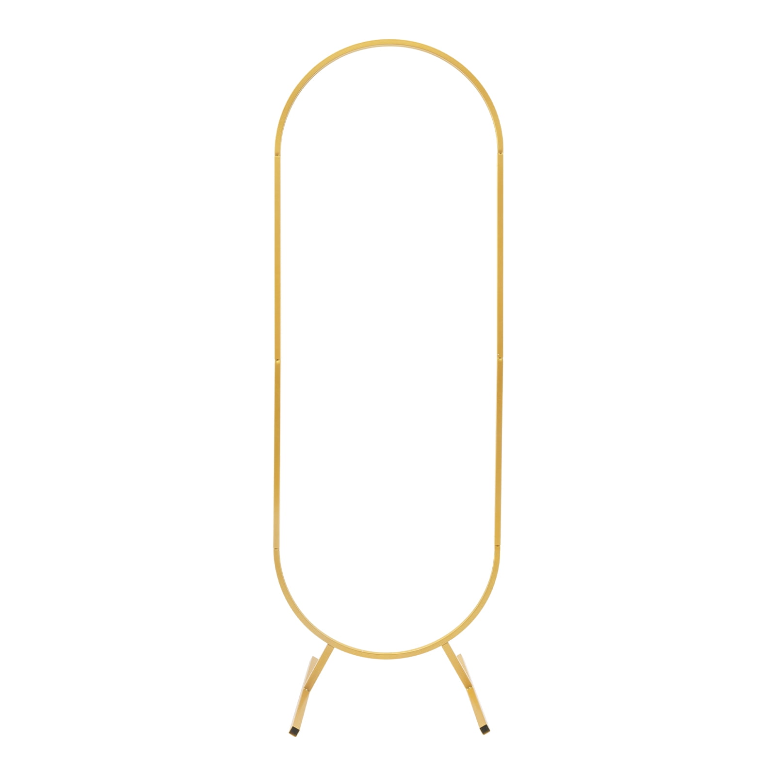 Griptix 5.58ft Wedding Arch, Gold/White Oval Frame, DIY Decoration with ...