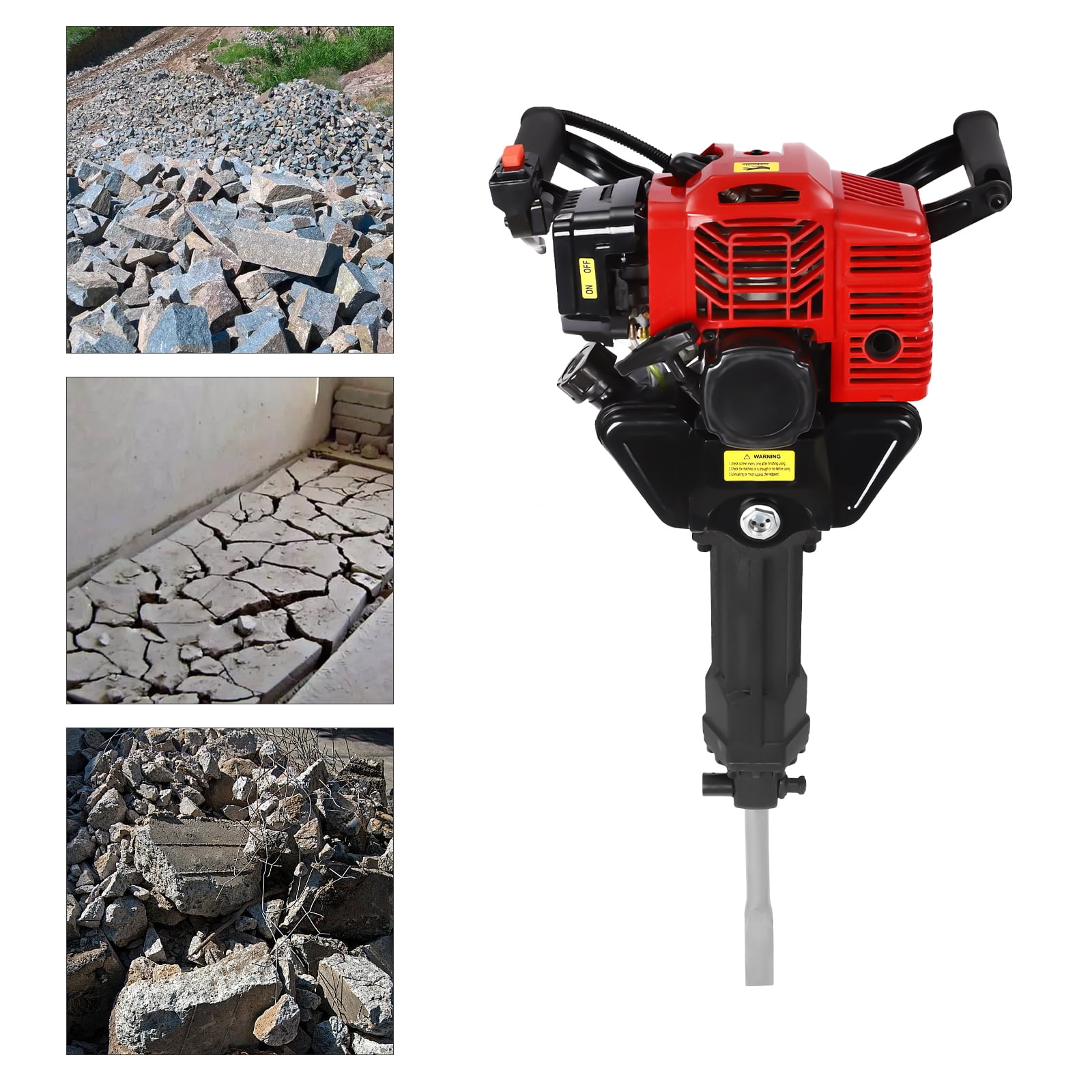 Griptix Hammer with 52CC Two-Stroke Engine, 55J Impact Energy ...