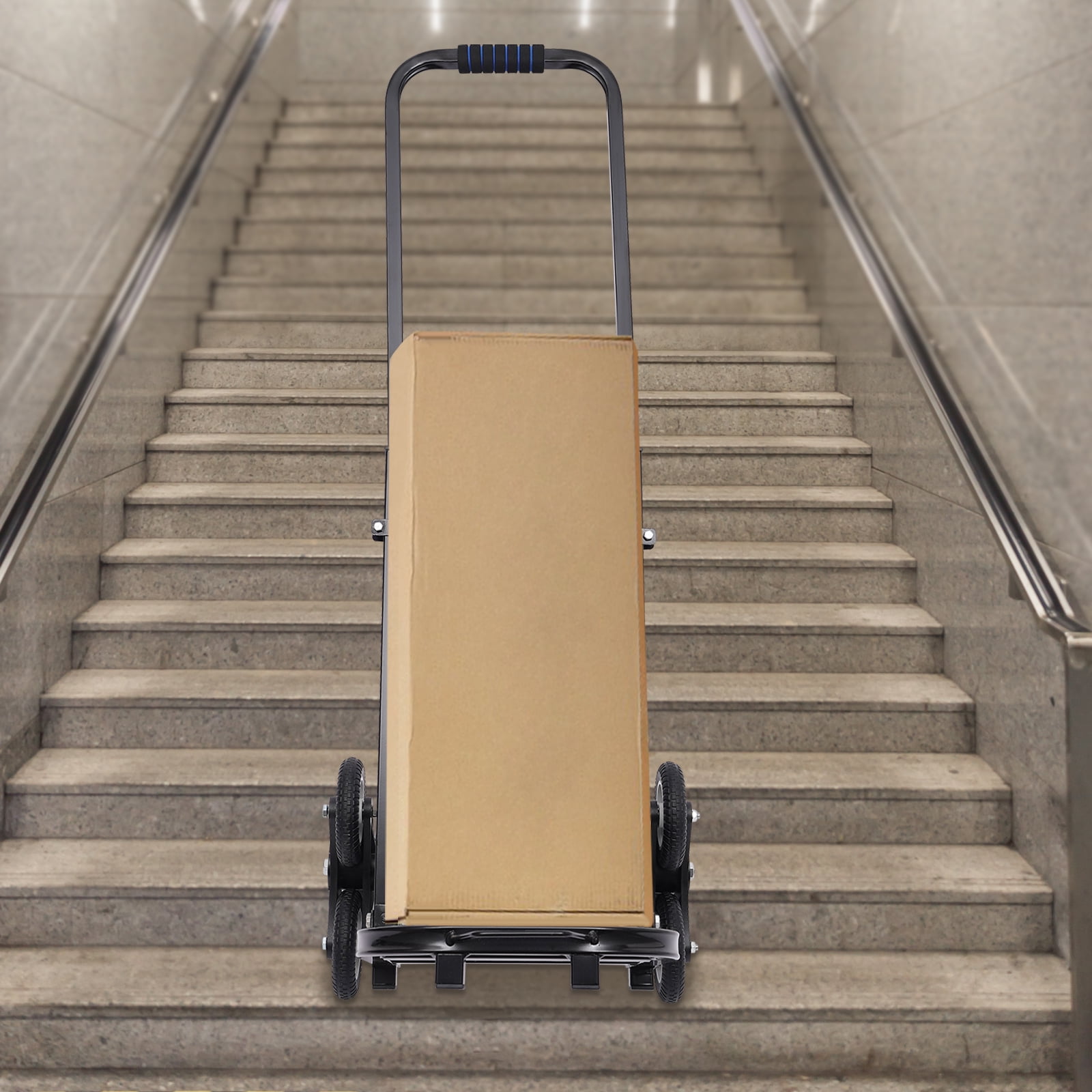 Griptix Sturdy Stair Climbing Cart with Adjustable Armrest, Foldable ...