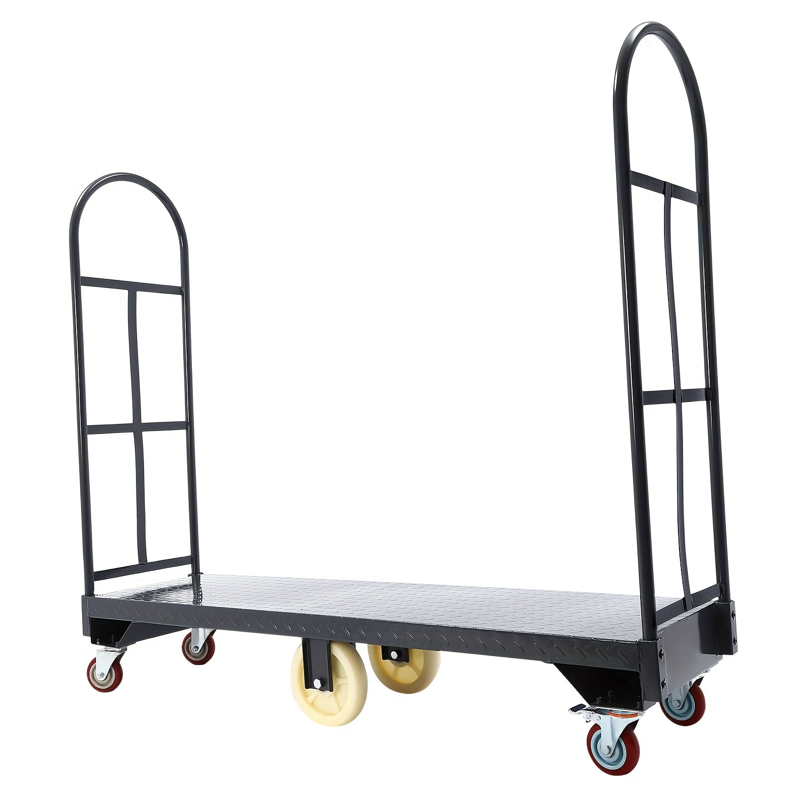 Griptix Sturdy U-Boat Cart, 2000 lb Load Capacity, 60.515.7in Wide ...
