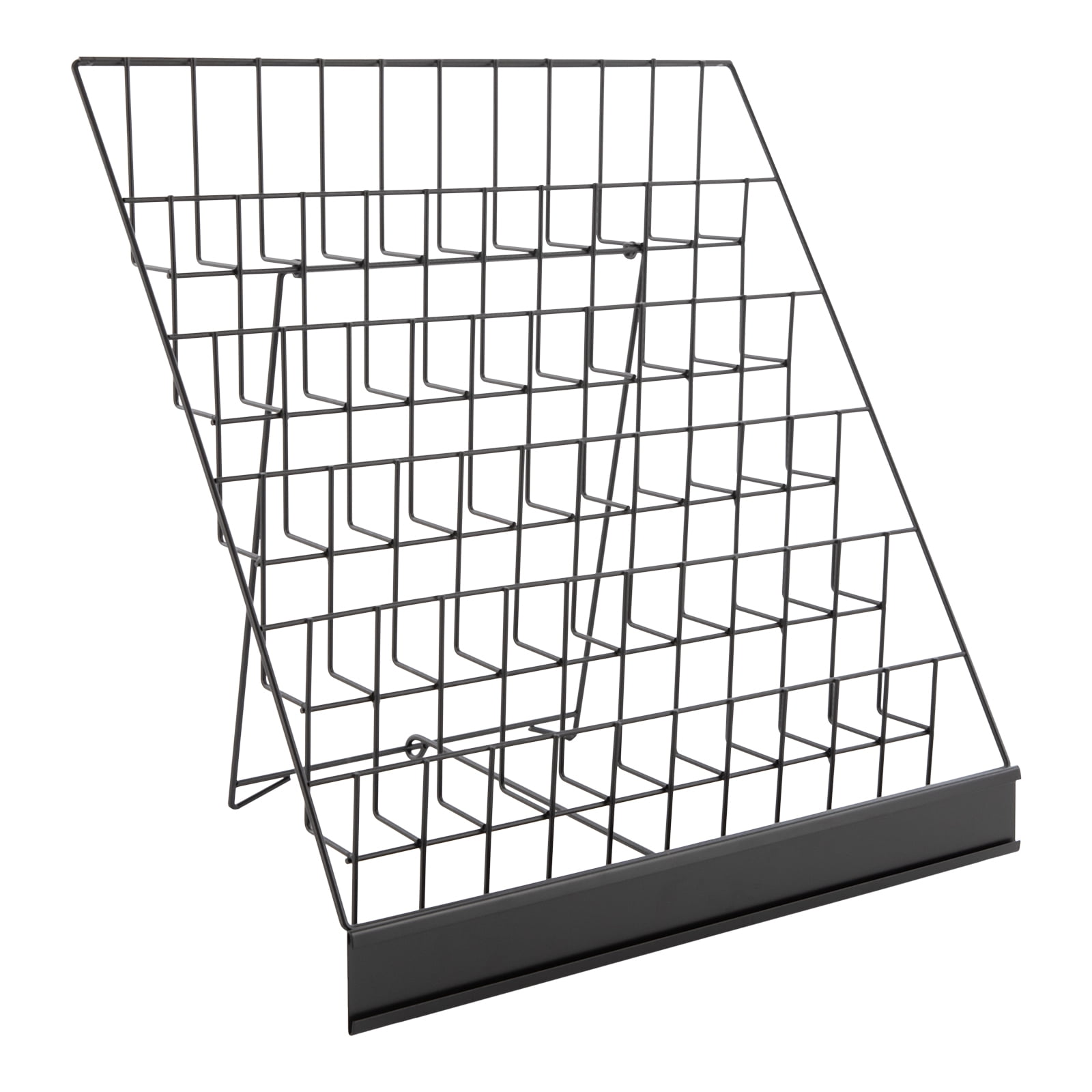 Griptix White Black 6 Tier Tabletop Book Rack Magazine Rack Table Top ...