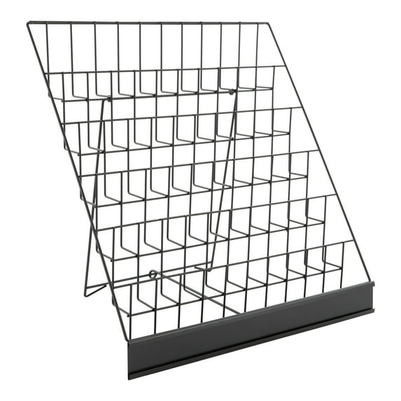 Griptix White Black 6 Tier Tabletop Book Rack Magazine Rack Table Top ...