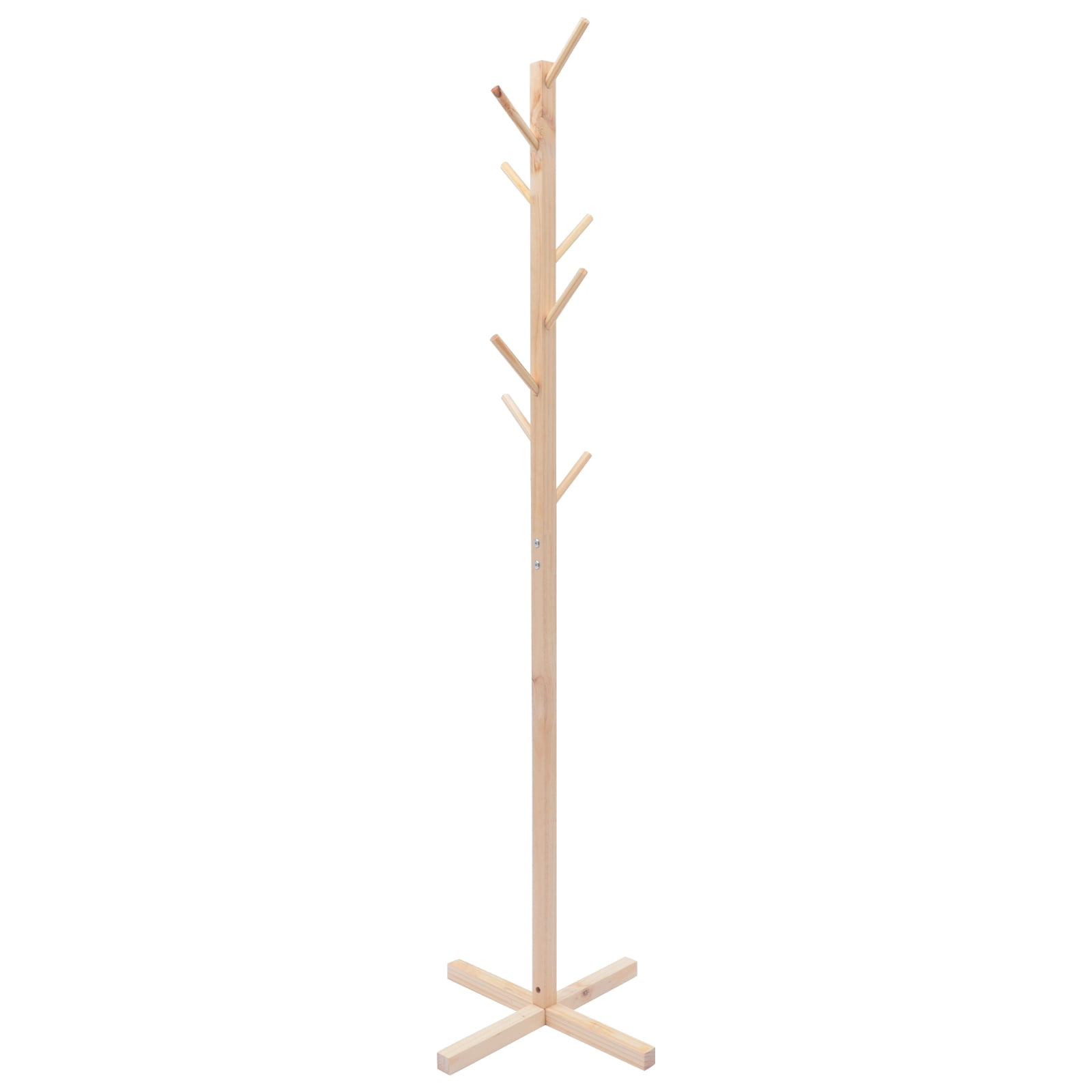 Griptix Wooden Floor Clothes Rack Hat Coat Rack Portable Tree Stand ...