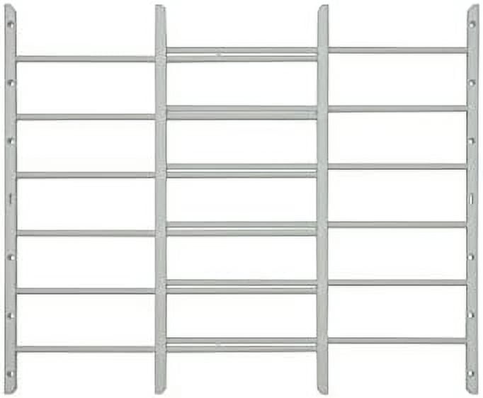 Grisham AWG Fixed Window Security Bars, (White, 6Bars) 26''H x 22''- 38 ...