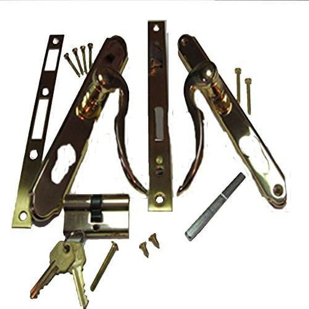 BP IL550 Slimline Double Cylinder Brass and Gold Lockset - Walmart.com