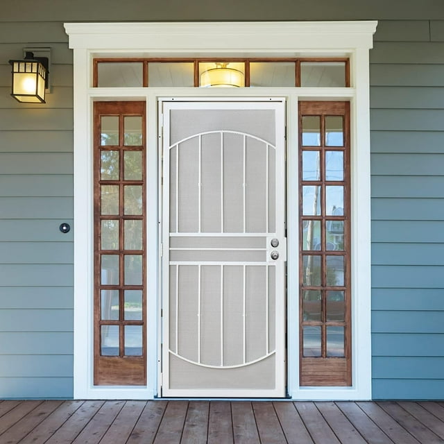 Grisham Steel Security Door,36'' x 80'' Steel Security Screen Doors ...