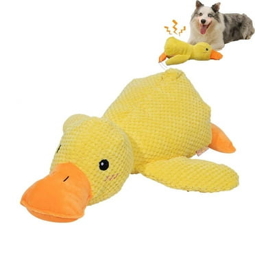 The Mellow Dog Calming Duck Stuffed Duck Dog Toy for Indoor Puppy (Yellow) - Walmart.com