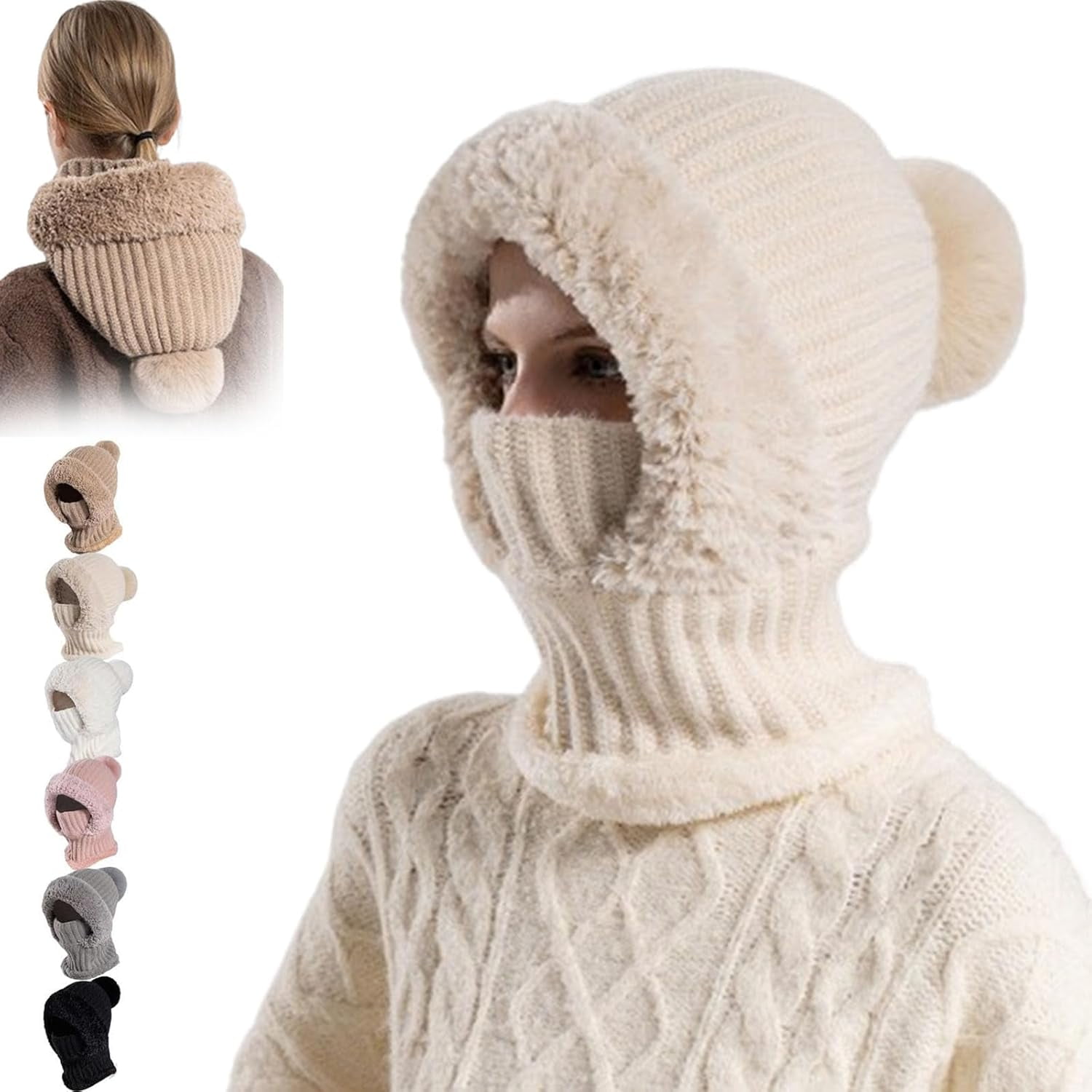 Grishay Cozysnug Hat, Women's Outdoors Windproof Scarf Hat Choosemuc ...