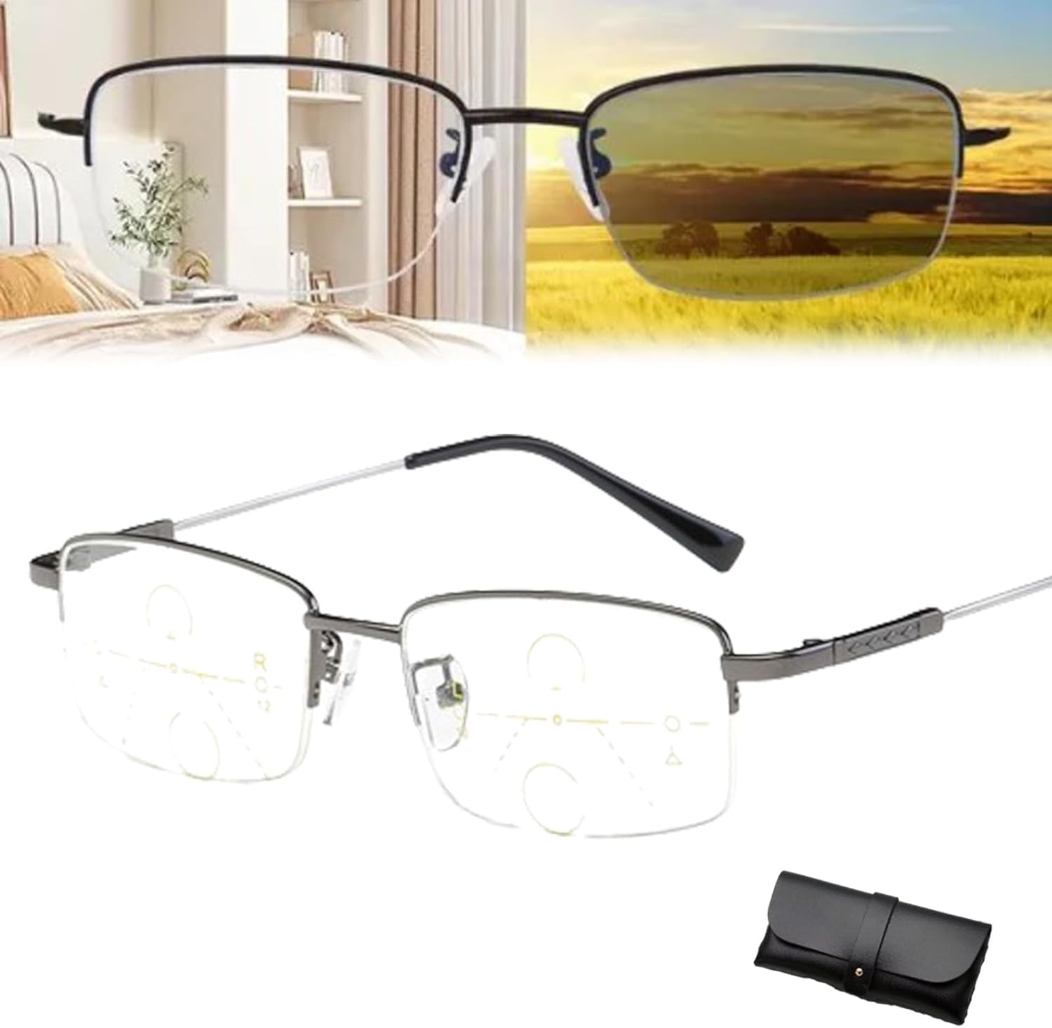 Grishay Intellireaders, Titanium Progressive Far and near Dual-Use ...