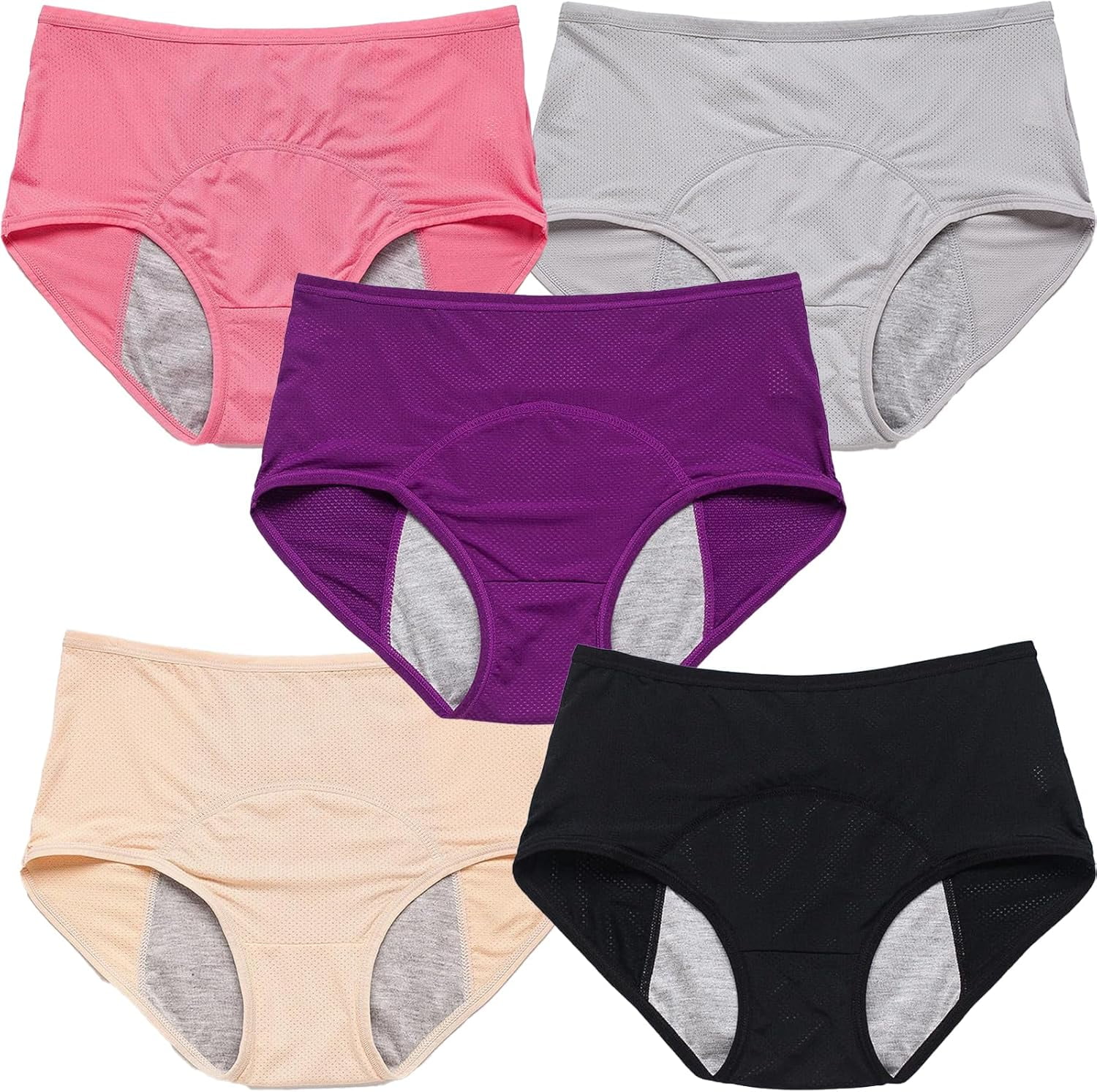 Grishay Leakproof Underwear for Women, Leakproof Ladies Underwear Plus ...