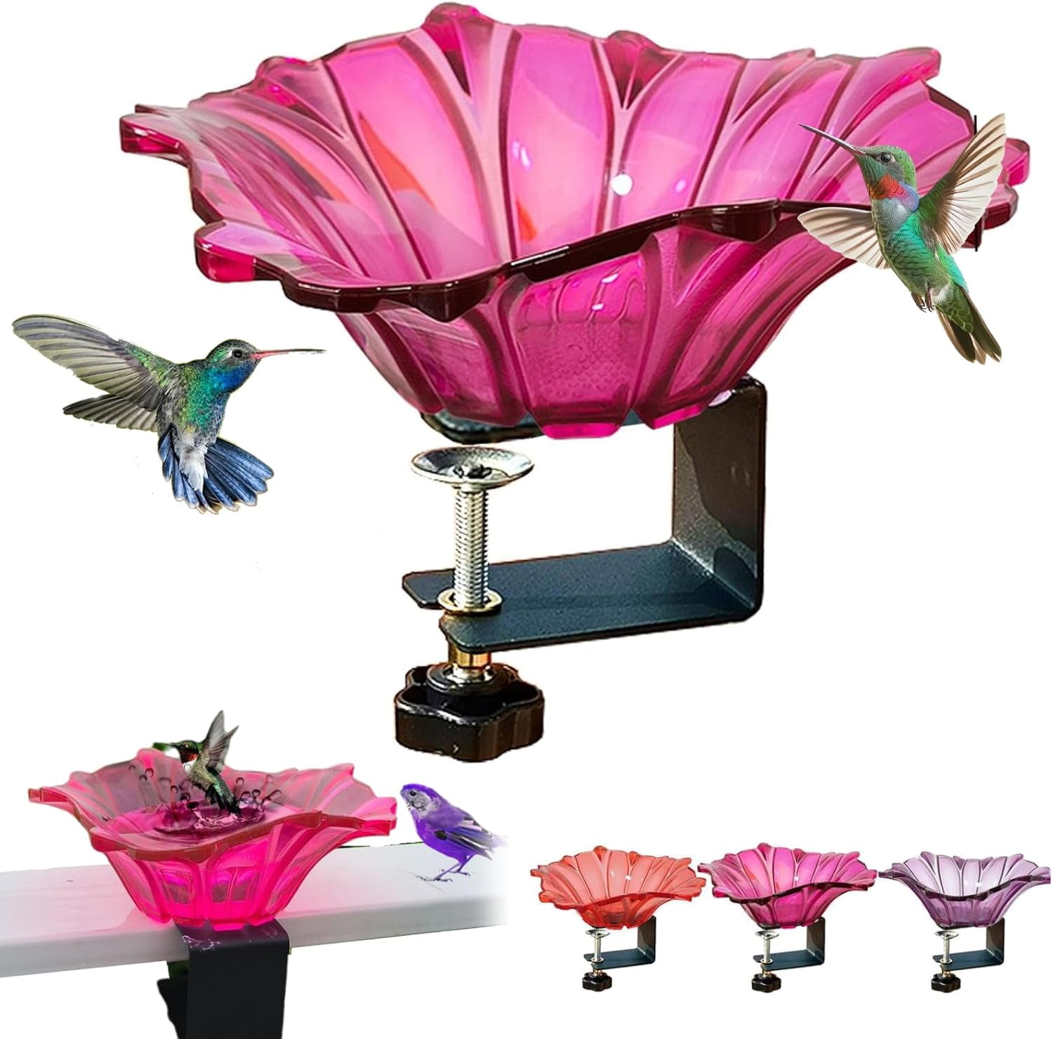 Grishay Petal Bird Joy, Grishay Petal Bird Feeder with Adjustable ...