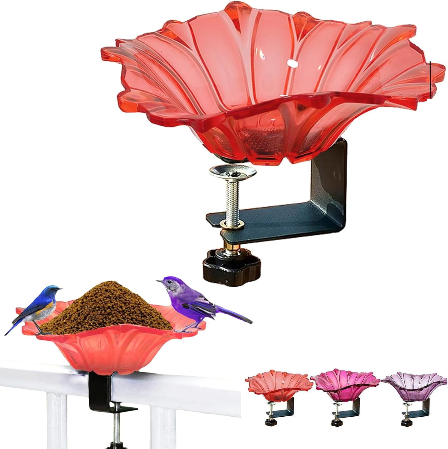 Grishay Petal Bird Joy, Grishay Petal Bird Feeder with Adjustable ...