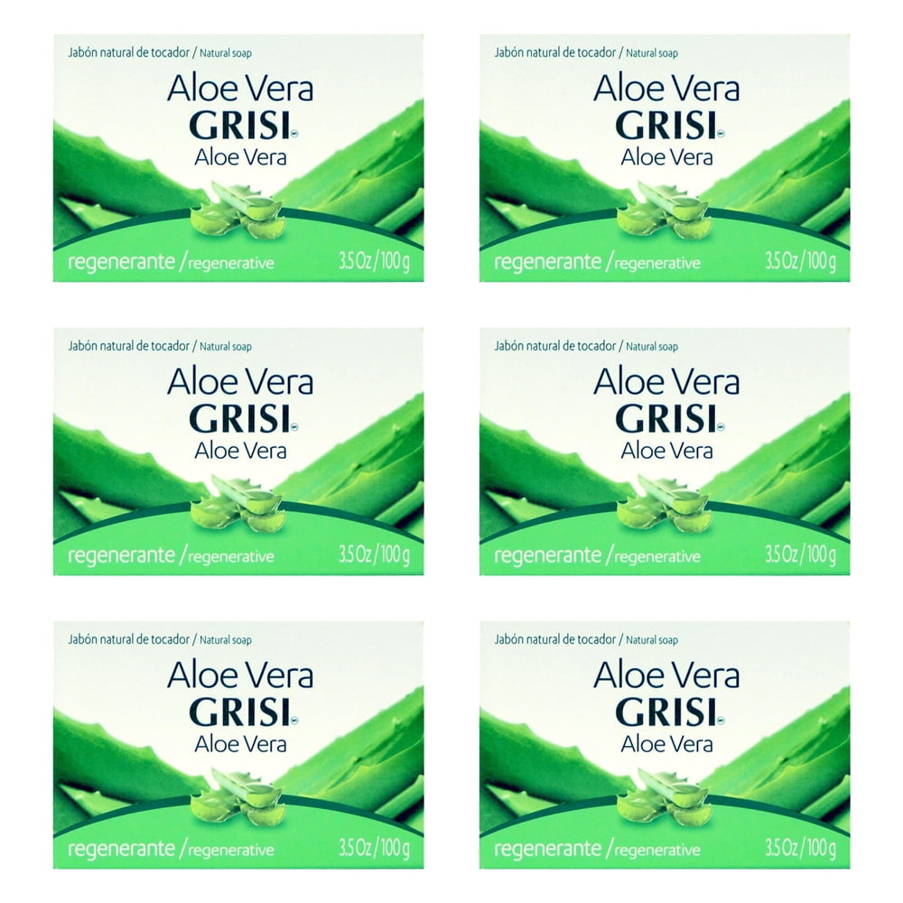 Grisi Aloe Vera Natural Bar Soap. Protects and Moisturizes with Actual ...