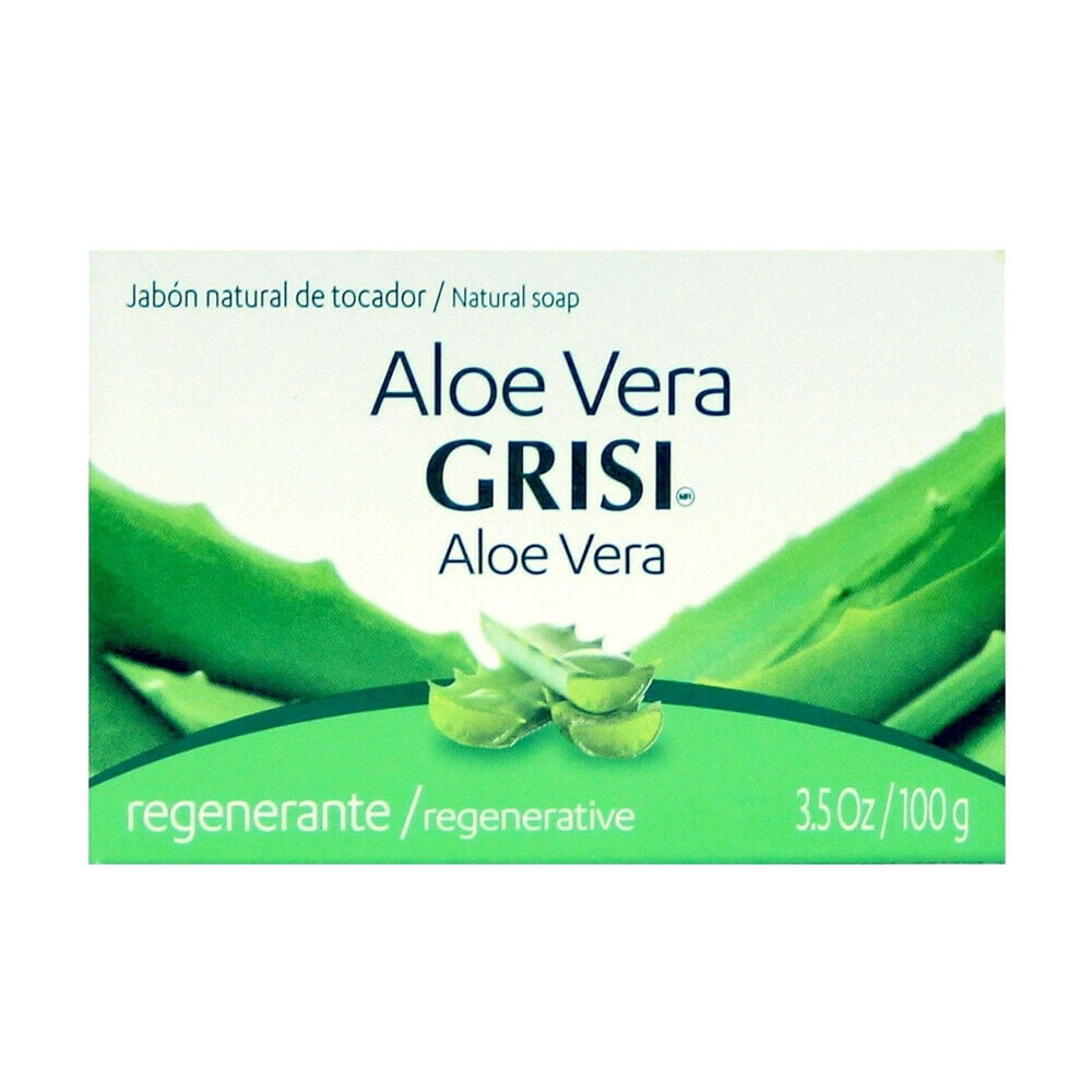 Grisi Aloe Vera Natural Soap Bar Protects, Regenerates & Moisturizes ...