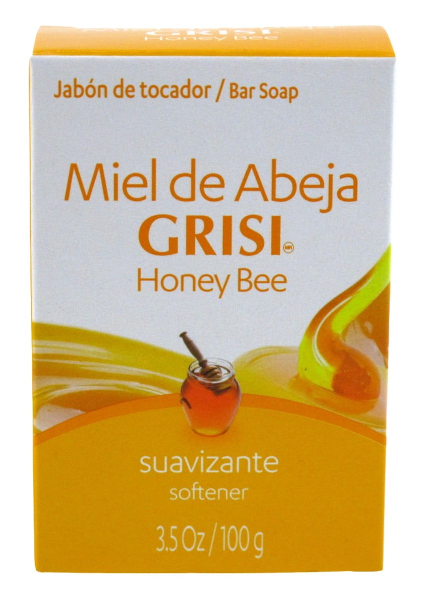 Grisi Bar Soap Honey Bee Softener 3.5 Ounce (Pack of 2) - Walmart.com