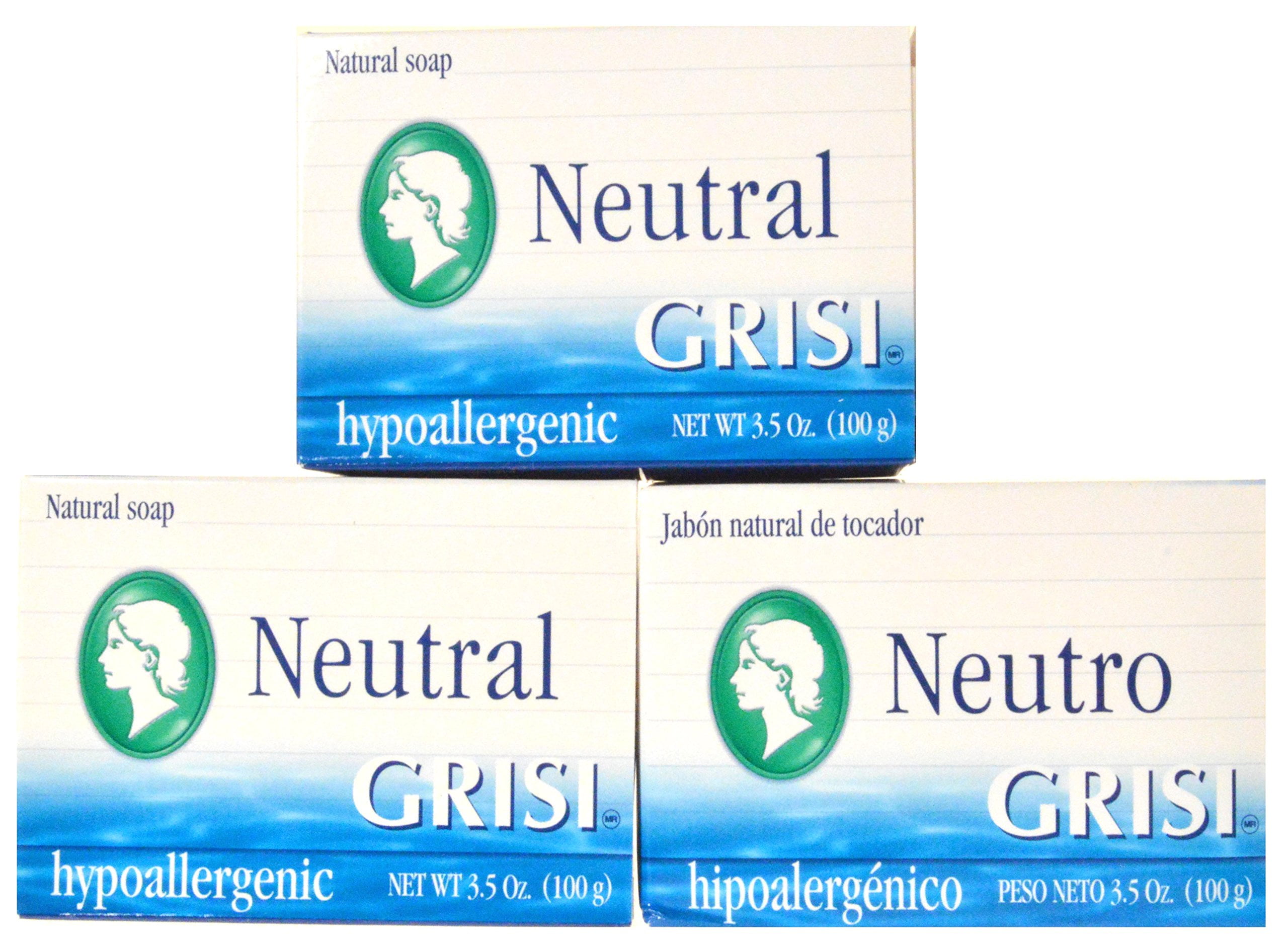 Grisi Hypoallergenic Clean Neutral Soap Bar, No Chemical, Color, Aroma ...