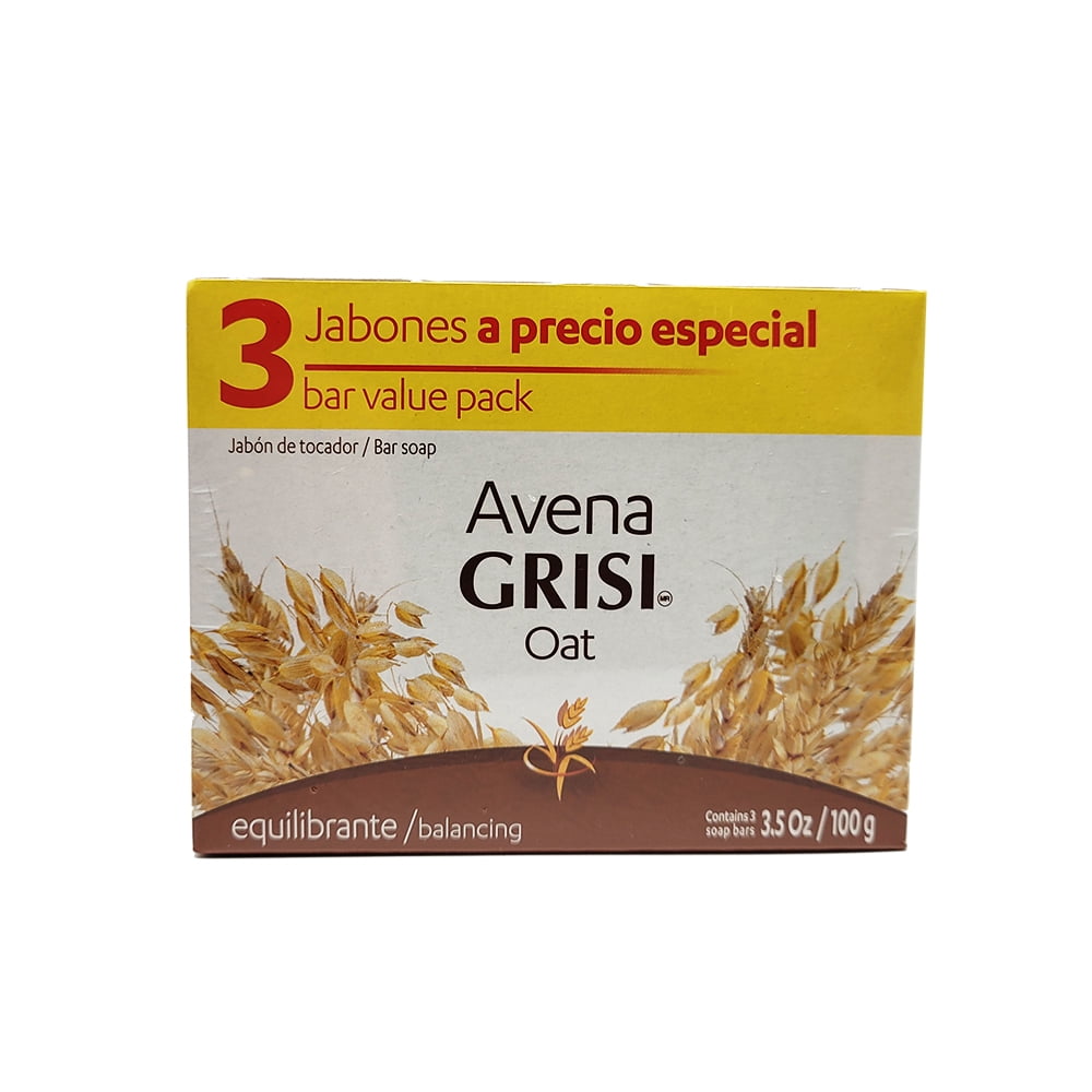 Grisi Oat Balancing Bar Soap. Cleanses, Exfoliates and Moisturizes. 3.5 ...