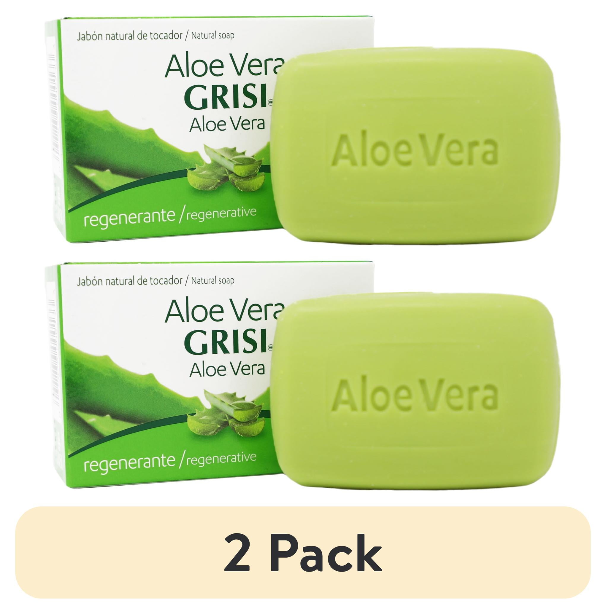 (2 pack) Grisi Aloe Vera Soap Cleansing, Soothing and Refreshing for ...