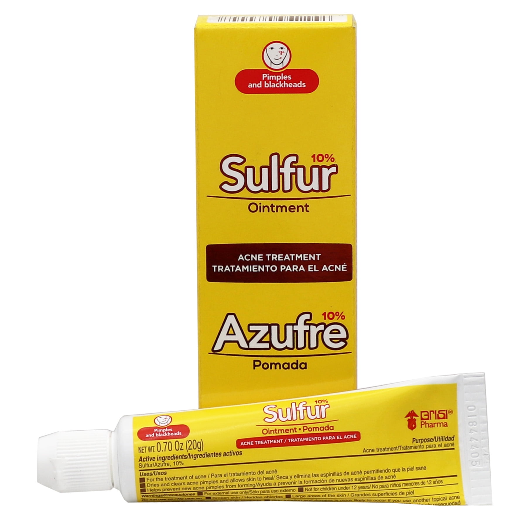 Grisi Sulfur Acne Treatment Ointment, 0.7 oz - Walmart Business Supplies