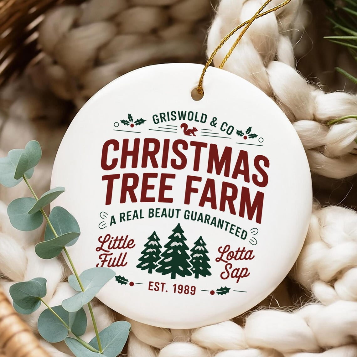 Griswold & Co Christmas Tree Farm Ceramic Ornament, Lampoon's Christmas ...