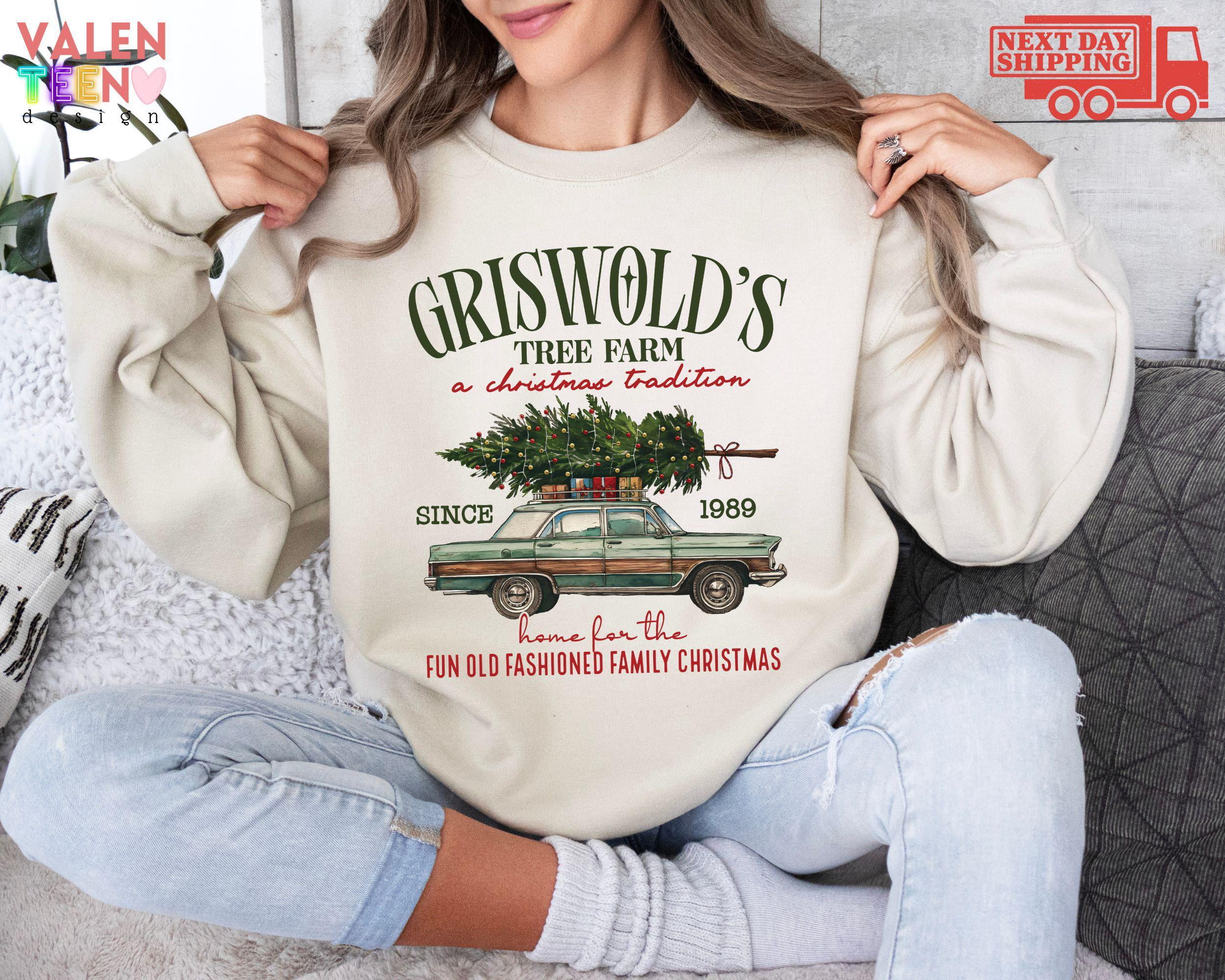 Griswold Co Christmas Tree Farm Sweatshirt, Family Christmas Hoodie ...