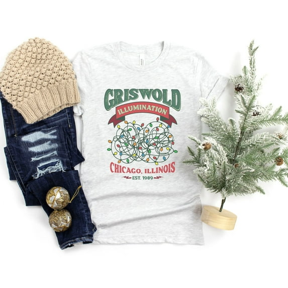 Griswold Illumination T-Shirt, Funny Christmas Shirt, Holiday Party Tee ...