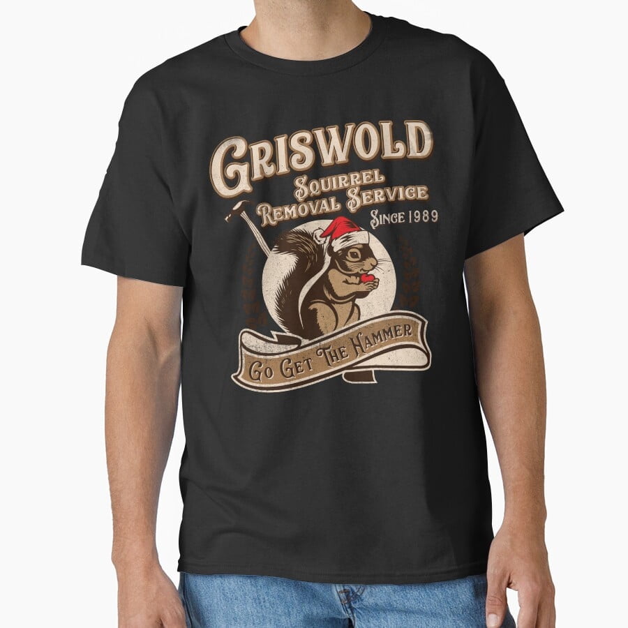 Griswold Squirrel Removal Service Funny Christmas Holiday Movie Graphic ...