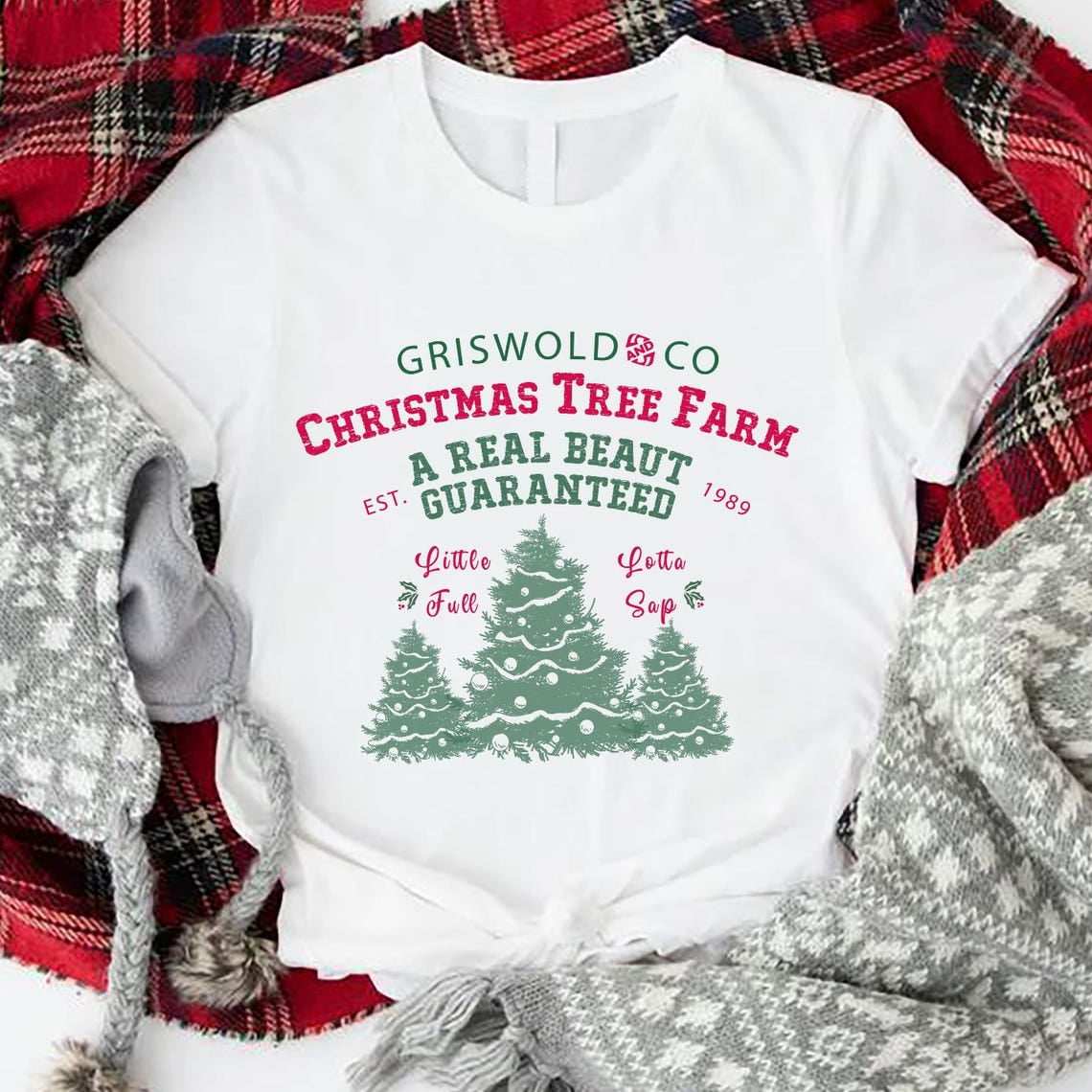 Grisworld and Co Tree Farm EST 1989 Christmas Tree Shirt, Merry and ...