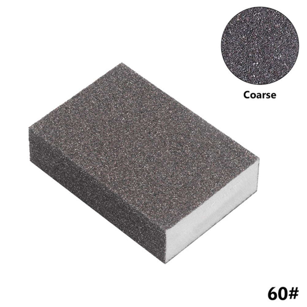 Grit Sponge Sanding Block for Wet and Dry Use - 60/80/120/240 Grits ...