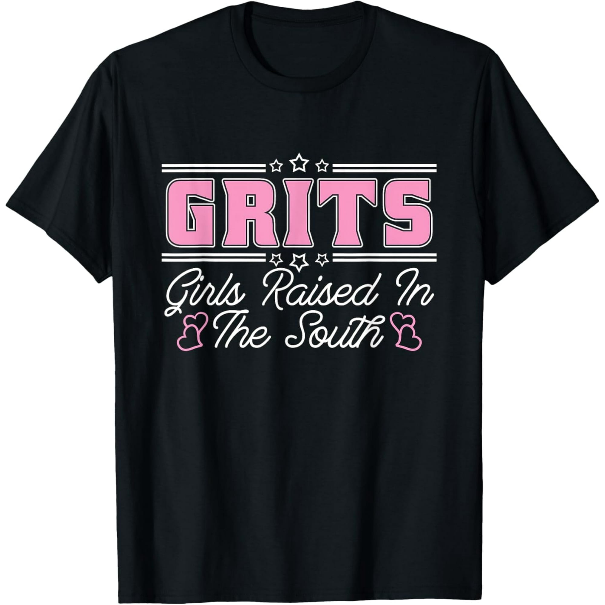 Grits Girls Raised In The South Southern Girl Southern Belle T-Shirt ...