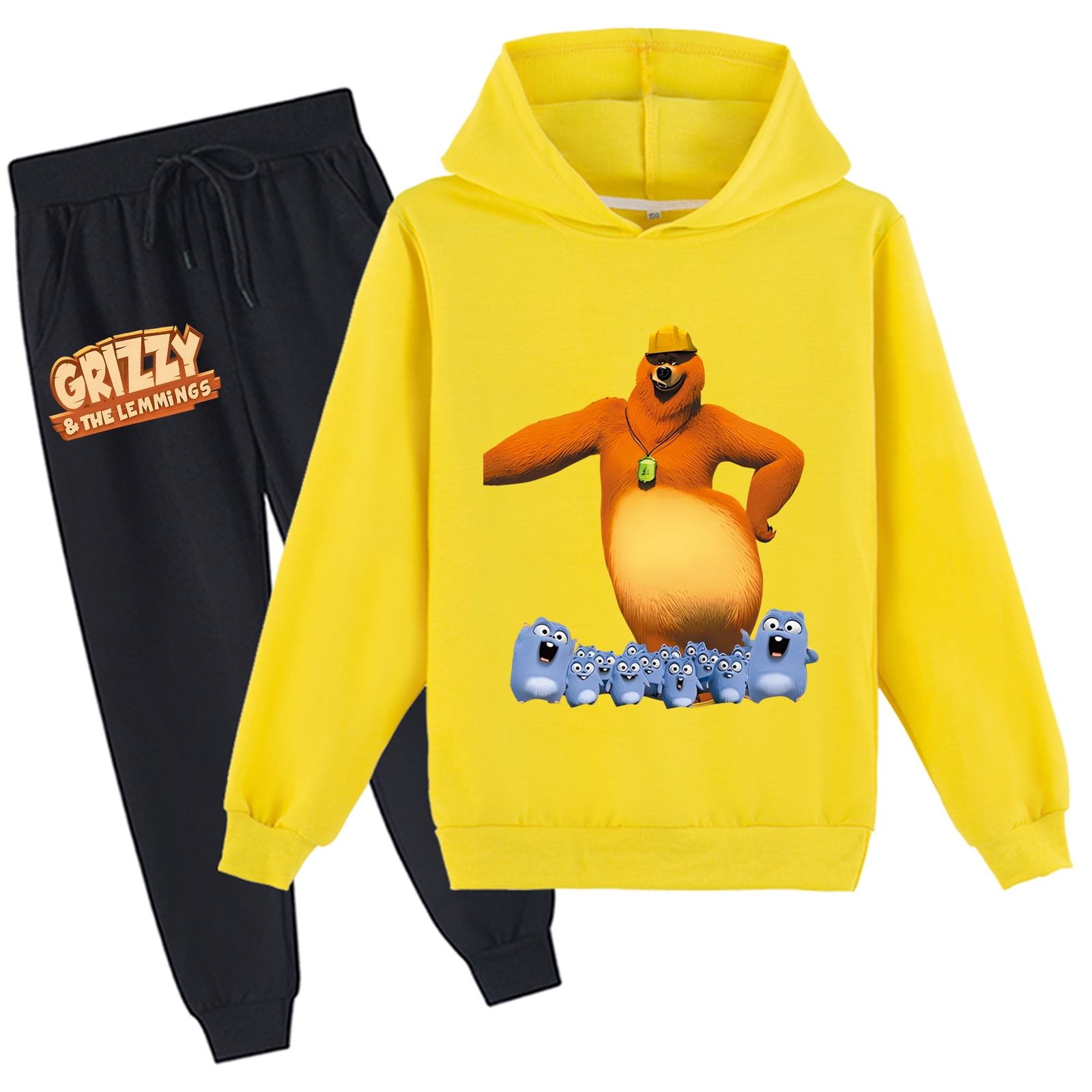 Grizzly And The Lemmings Boys Girls Graphic Cotton Sweatshirt Pullover ...