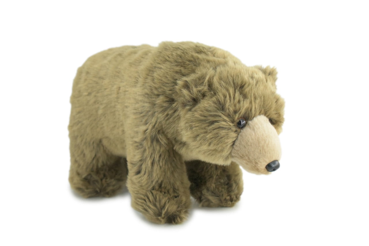 Grizzly Bear, Brown Bear, Realistic Stuffed Plush Animal, Realistic ...