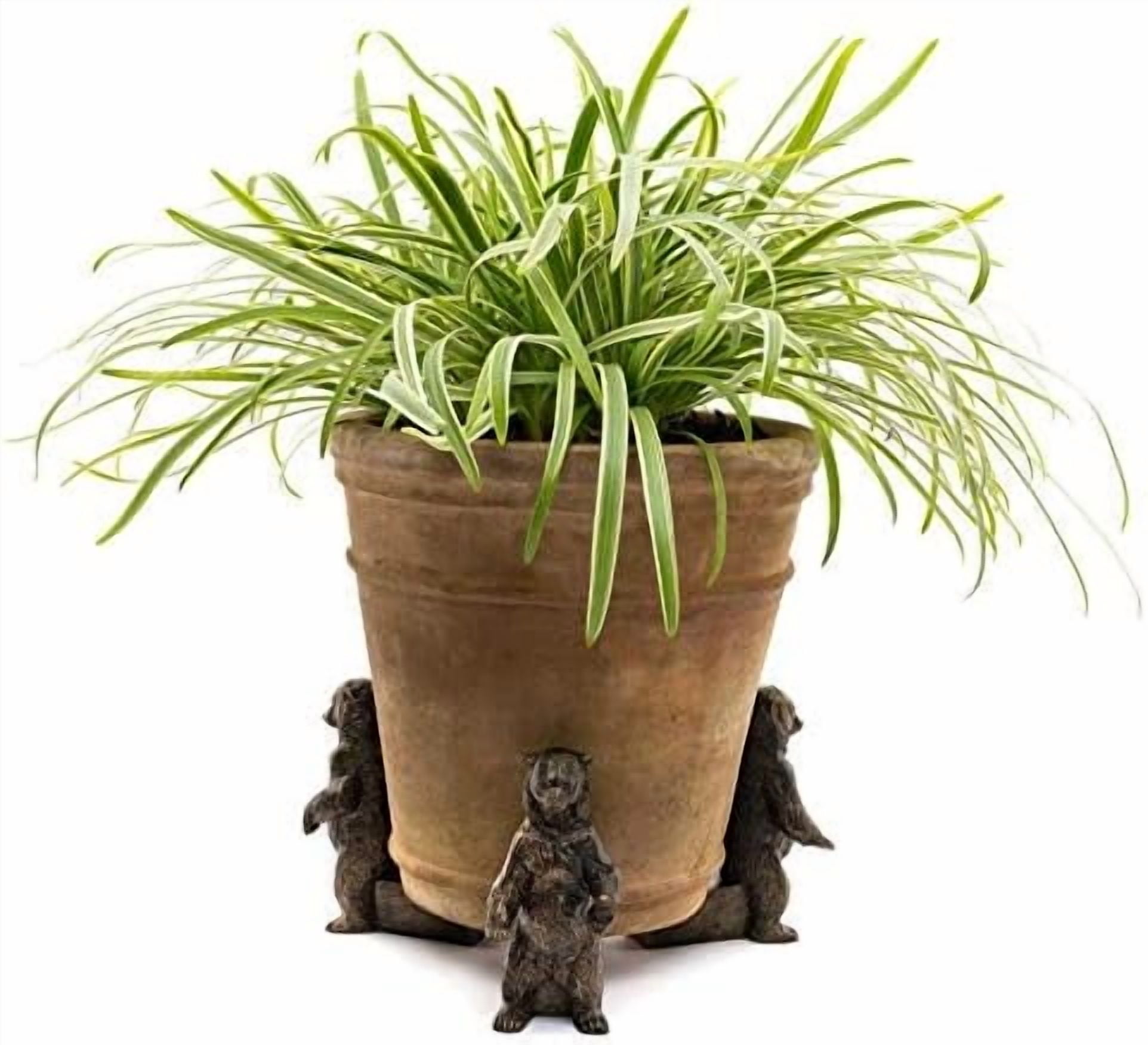 Grizzly Bear Figures Plant Pot Feet Planter Riser - Pot Support Feet ...