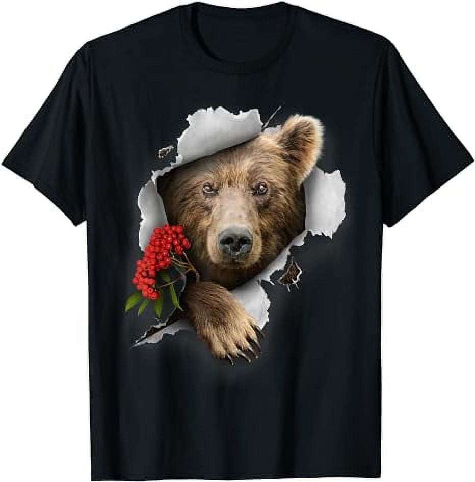 Grizzly Bear Lover, Funny Grizzly Bear, Brown Bear, Grizzly T-Shirt - Walmart.com